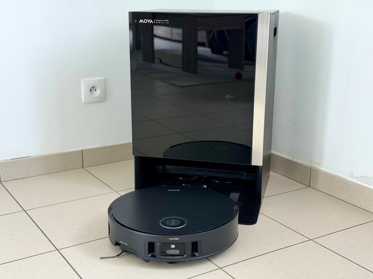 Test Mova Mobius 60 : que vaut le robot aspirateur à trois jeux de ...