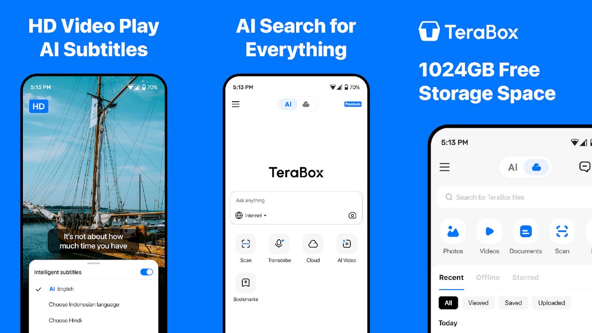 Télécharger Terabox (gratuit) Android, iOS, Windows, Web, Mac - Clubic