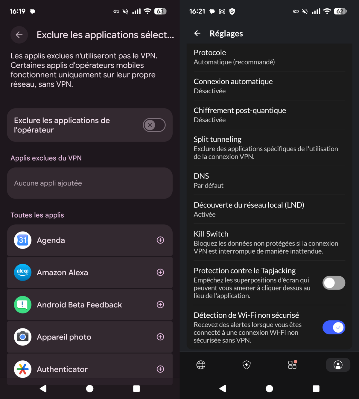 NordVPN ou Google VPN sur Pixel, lequel choisir