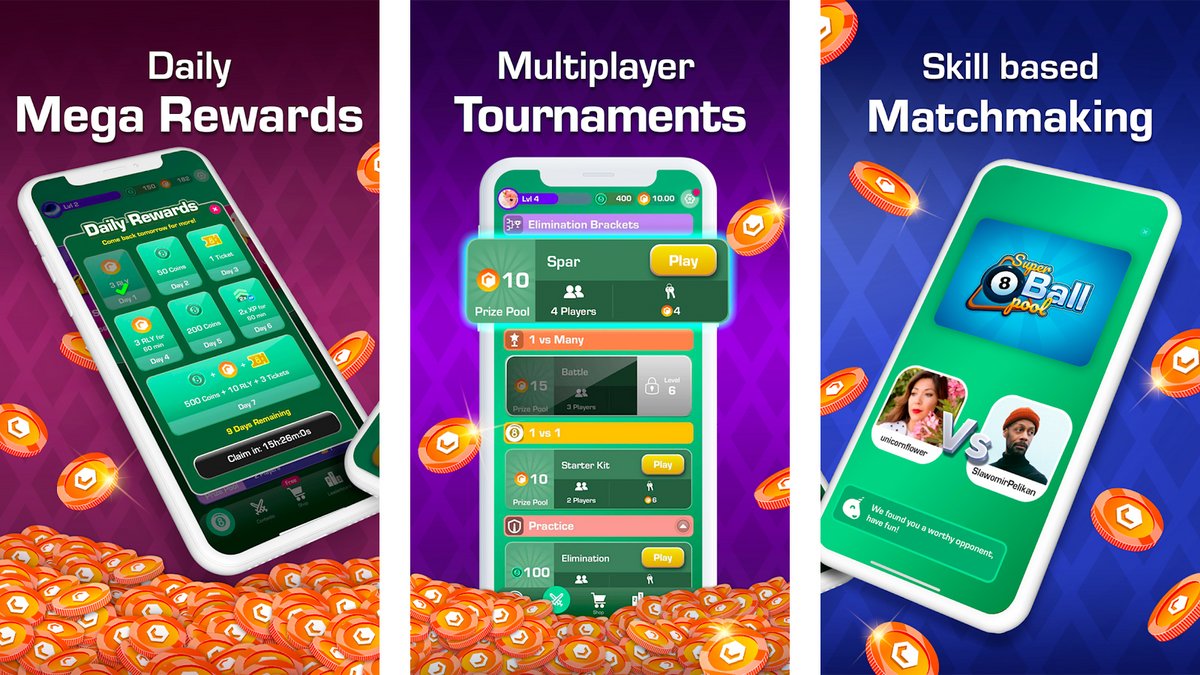 Télécharger Super 8 Ball Pool: Win Rewards (gratuit) Android, iOS - Clubic