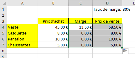 Tutoriel Excel : Comment figer la valeur d'une cellule