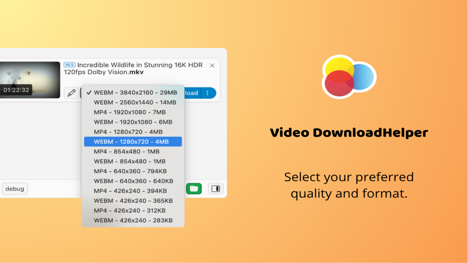 Télécharger Video DownloadHelper (gratuit) Web - Clubic