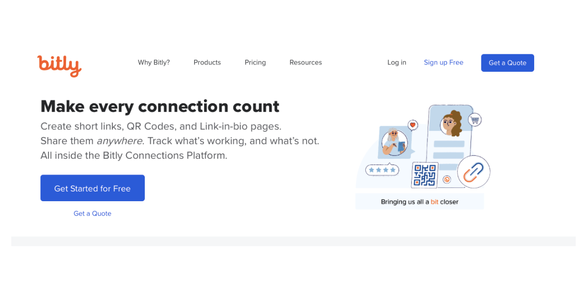 Télécharger Bitly: Short Links & QR Codes (gratuit) Web, iOS, Android - Clubic