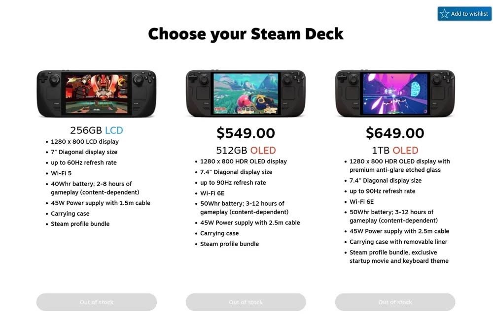 Pénurie de stock, mémoire qui flambe, nouveaux produits Valve en vue ...