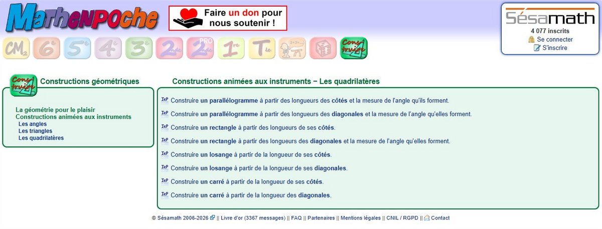 Télécharger Mathenpoche (gratuit) Web - Clubic