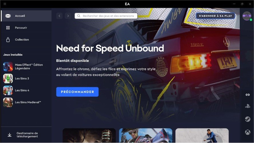 Télécharger EA App (gratuit) Windows, Mac - Clubic
