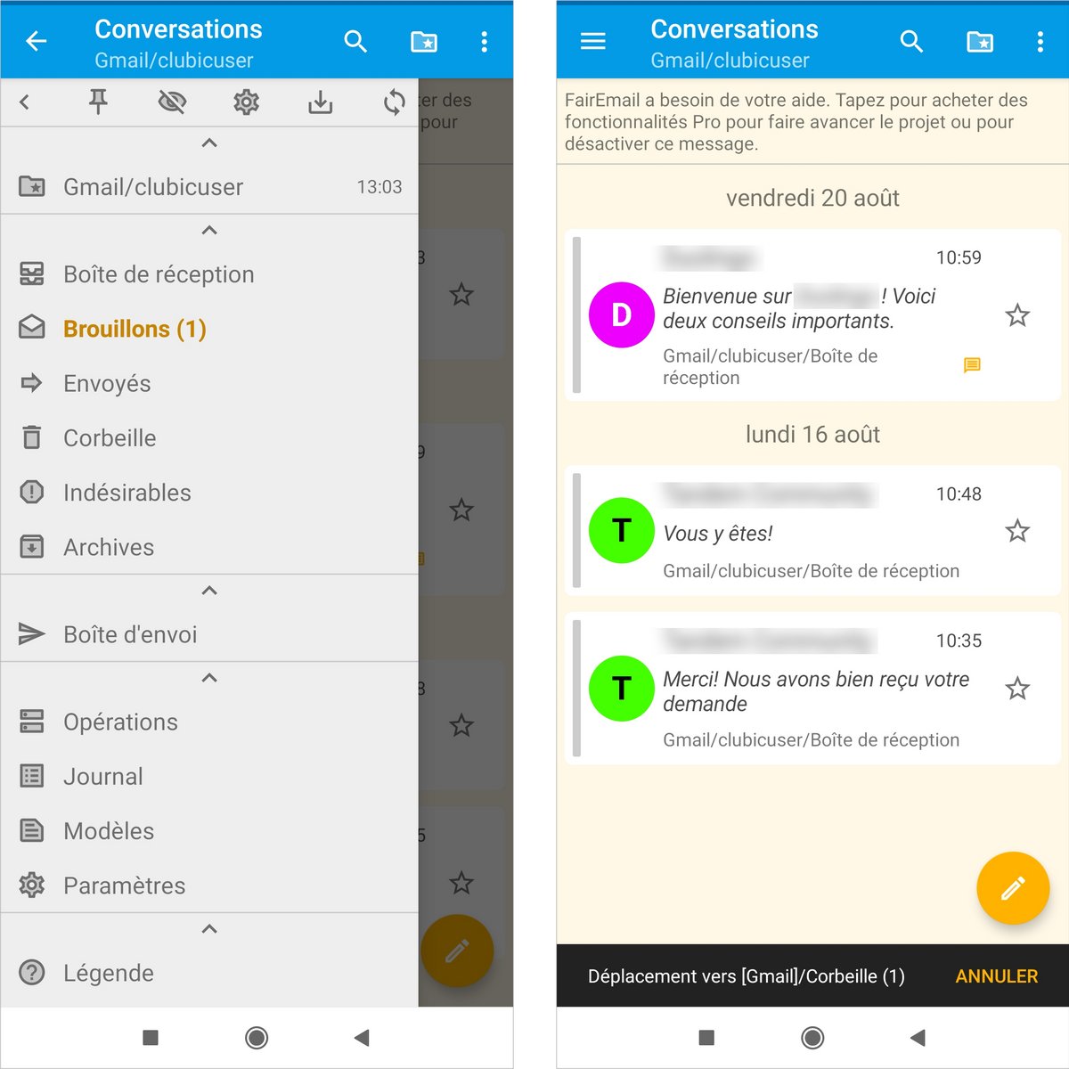 Les meilleures alternatives à Gmail sur Android