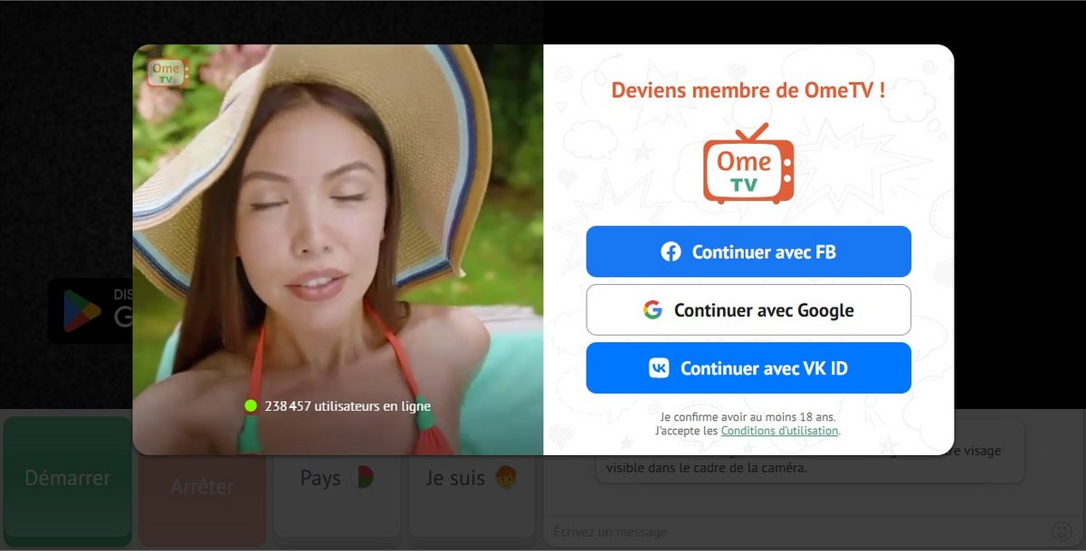 Télécharger OmeTV (gratuit) Android, Web, iOS - Clubic