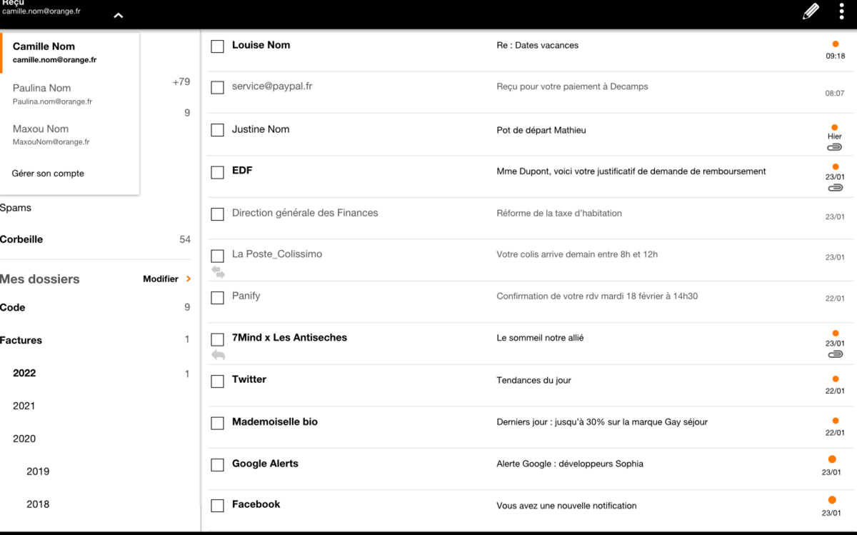 Télécharger Mail Orange (gratuit) Android, iOS, Web - Clubic