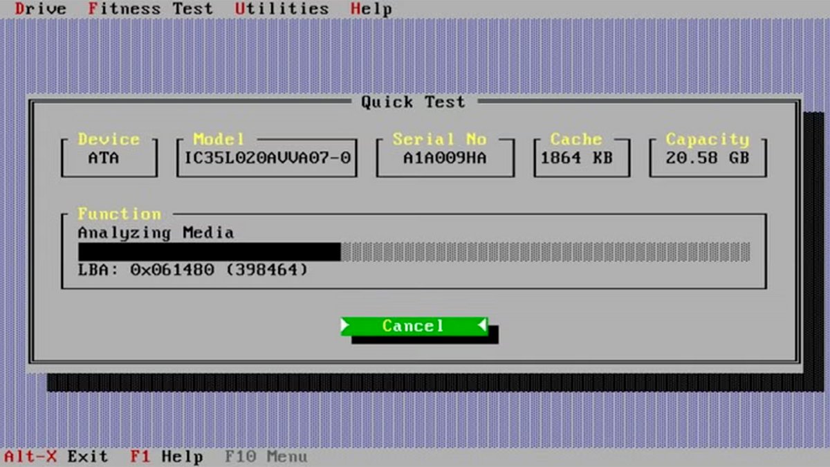 Télécharger IBM - Hitachi Drive Fitness Test (gratuit) Windows - Clubic