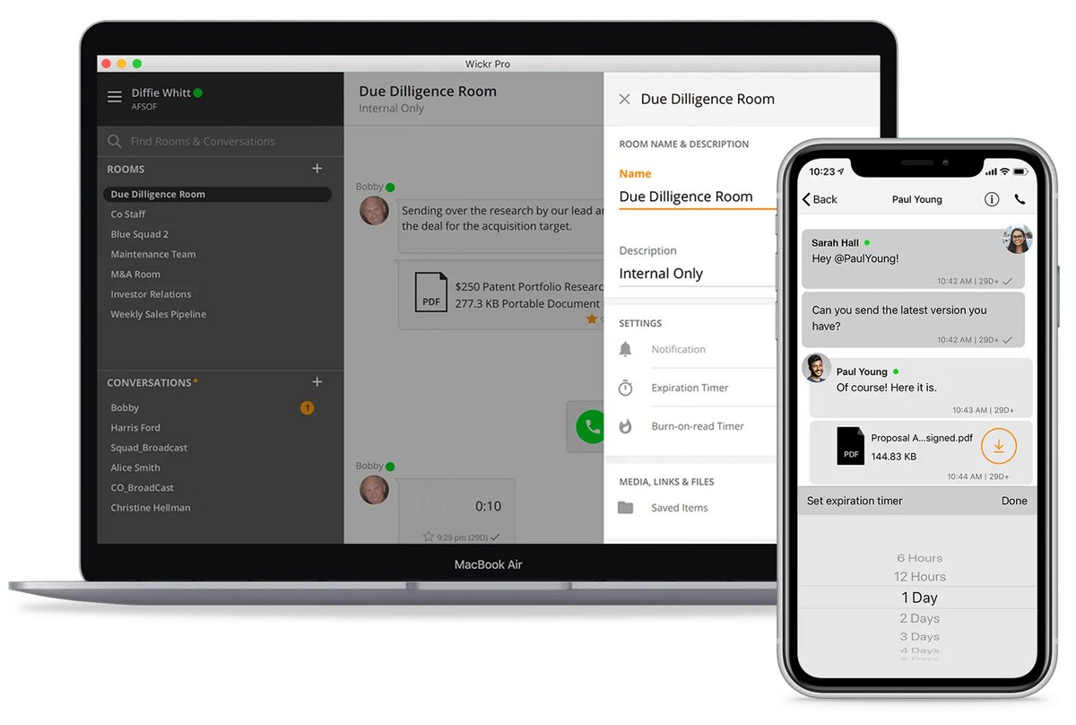 Télécharger Wickr (gratuit) Windows, Android, iOS - Clubic
