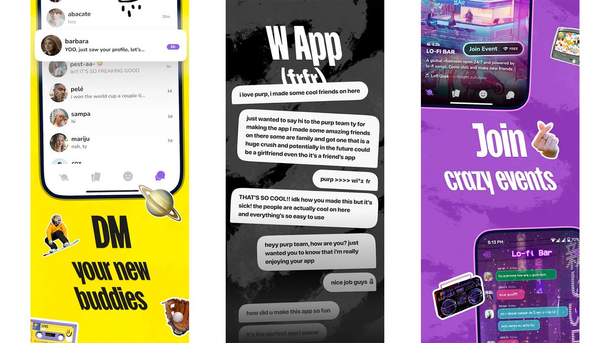 Télécharger Purp (gratuit) iOS, Android - Clubic