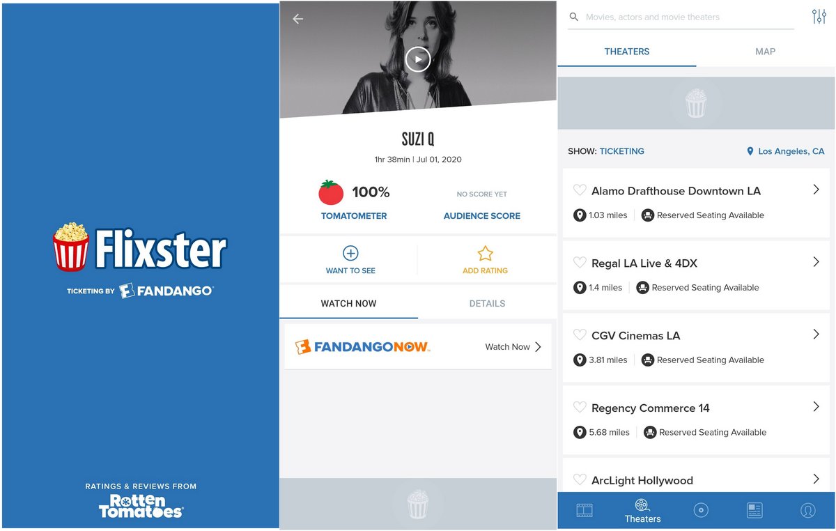 Télécharger Flixster (gratuit) Android, iOS - Clubic