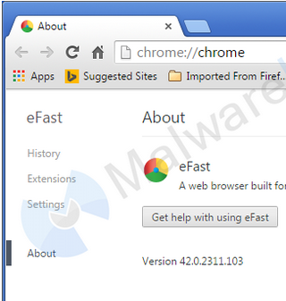 eFast Browser : le malware qui voulait remplacer Chrome
