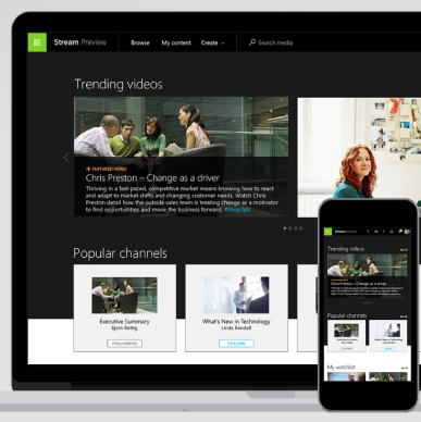 Microsoft lance Stream, son YouTube d'entreprise