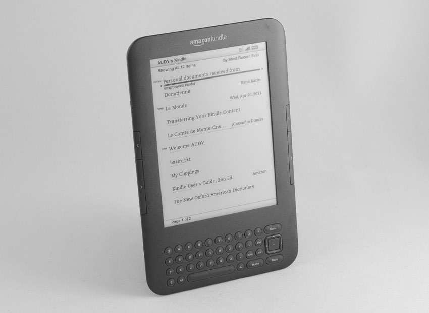 Test Amazon Kindle 3G : une liseuse aboutie... pour anglophones