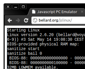 Un système Linux émulé... en JavaScript