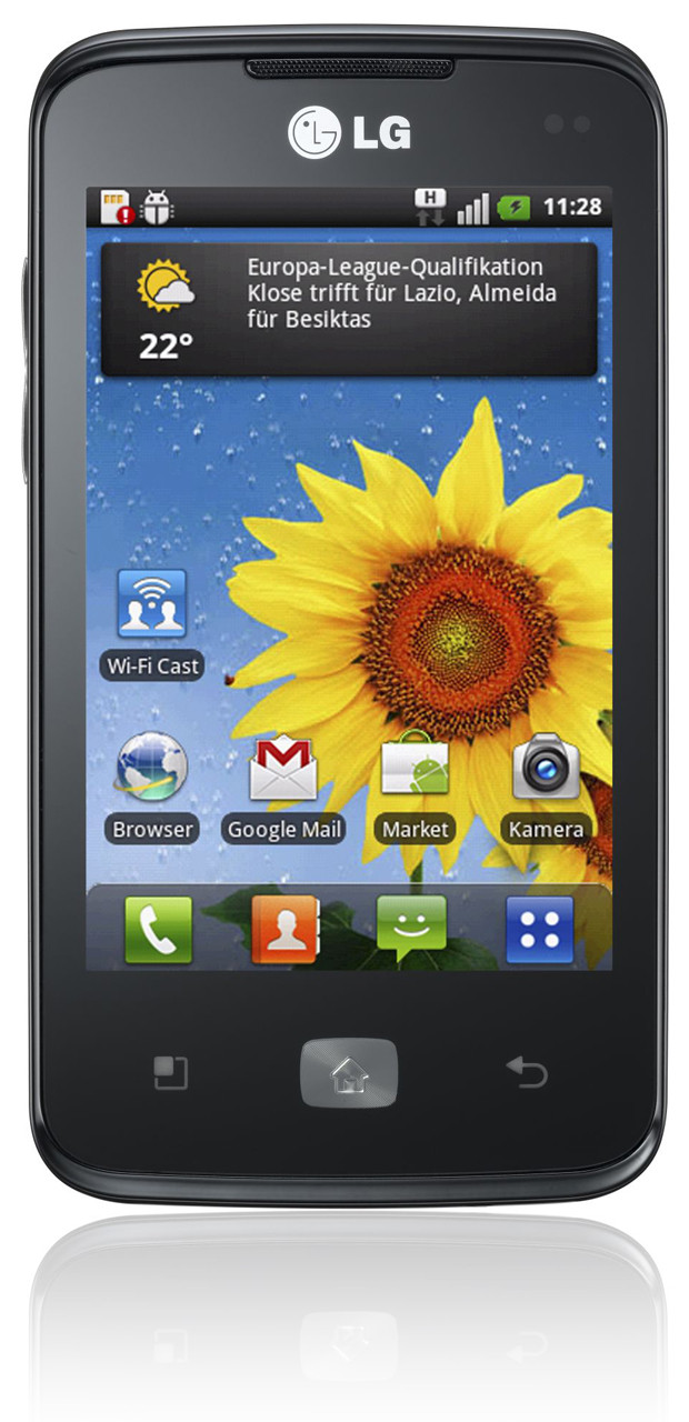 LG Optimus Hub : un smartphone Gingerbread abordable