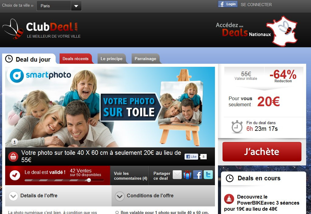 Achats groupés : Le Parisien rachète ClubDeal