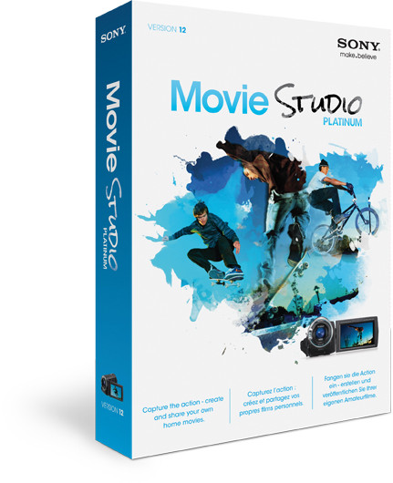 Sony lance Movie Studio Platinum 12 : 64 bits, cloud et 3D