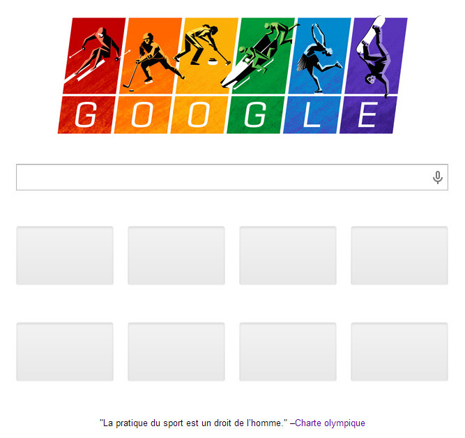 Google affiche un Doodle engagé à l'occasion des Jeux olympiques