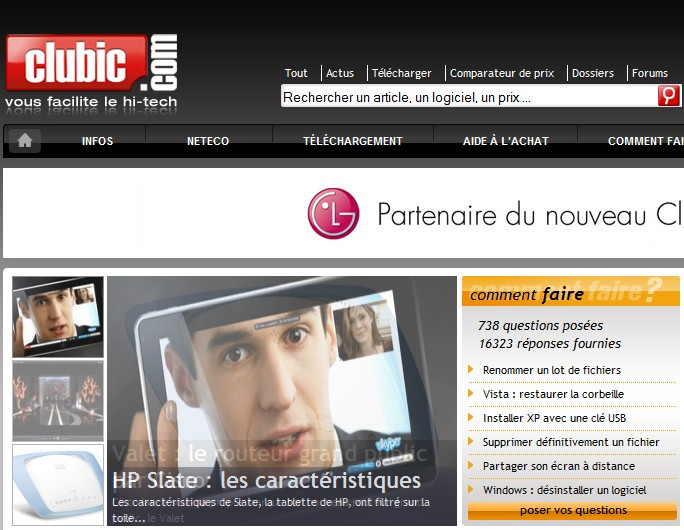 Bienvenue sur le nouveau Clubic