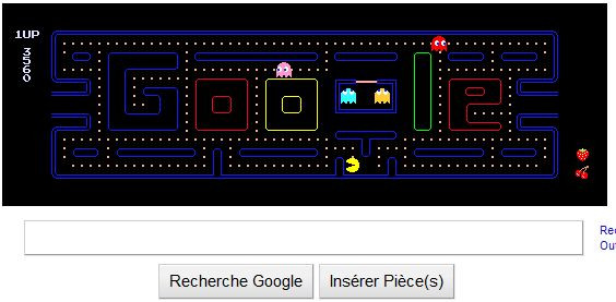 Google fête les 30 ans de Pac-Man avec un logo jouable