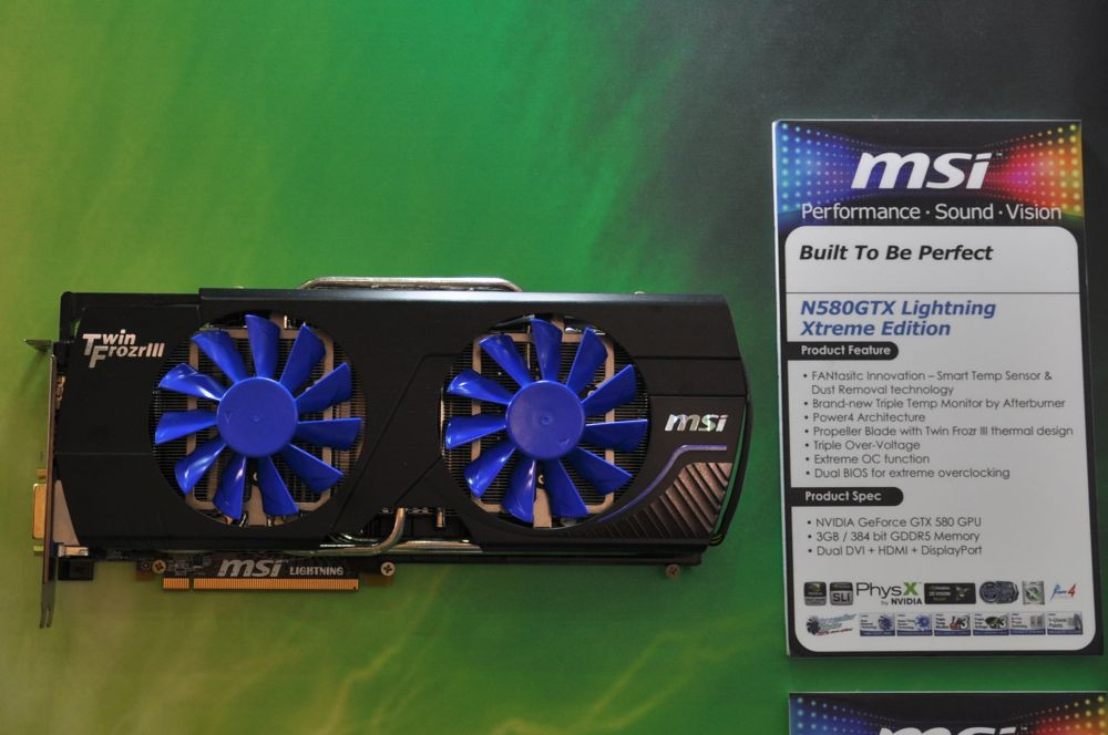 MSI passe sa GTX 580 Lightning en mode Xtreme