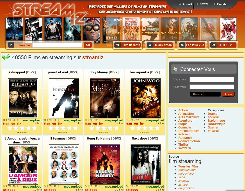 Streaming : l'administrateur de StreamiZ placé en garde à vue