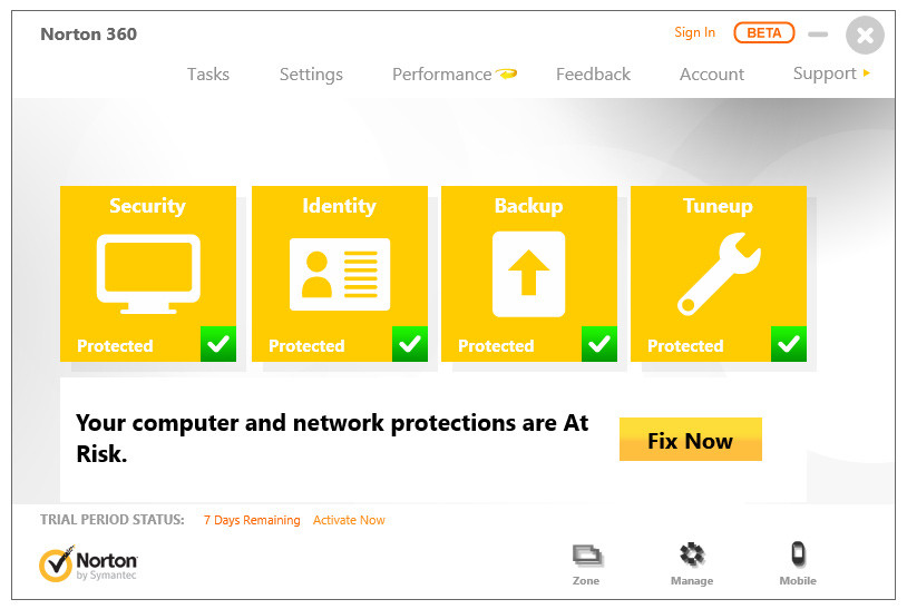 Nouvelles versions Beta pour Norton Antivirus, Internet Security et 360