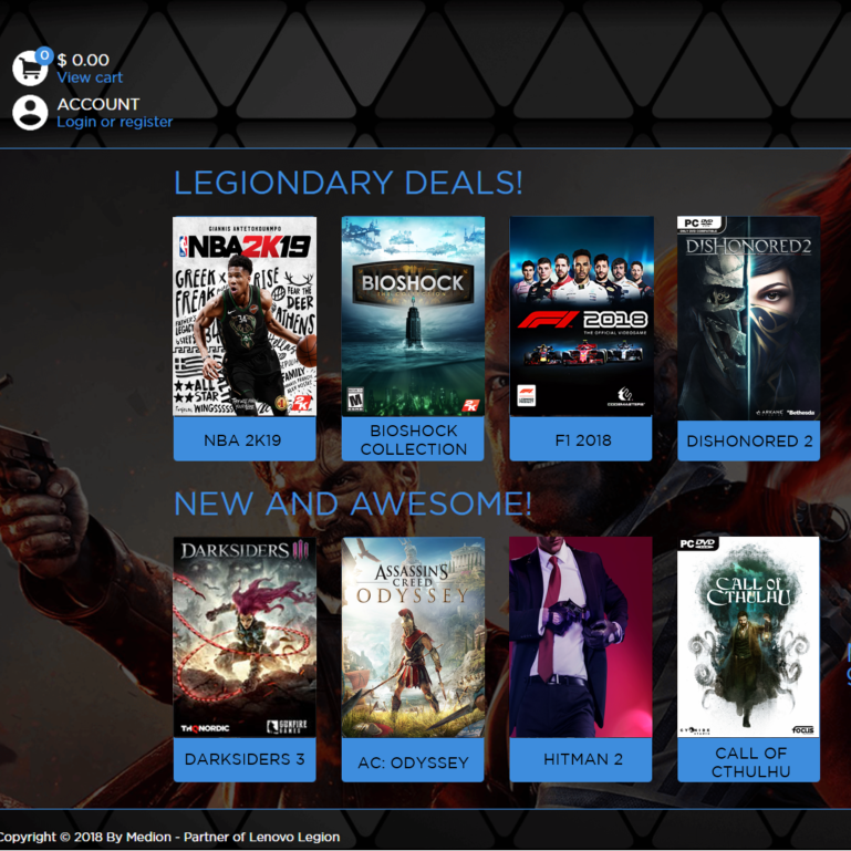Lenovo lance Legion, son propre magasin de jeux PC Steam-like