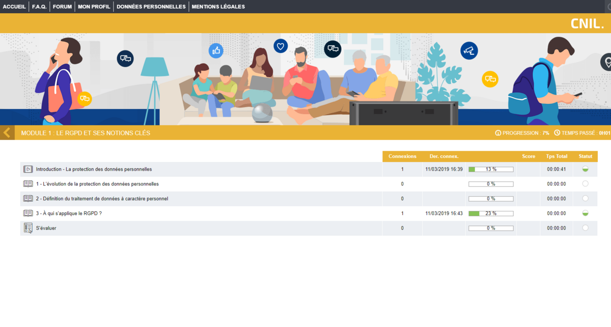 RGPD : la CNIL propose une formation en ligne accessible à tous RGPD : la CNIL propose une formation en ligne accessible à tous
