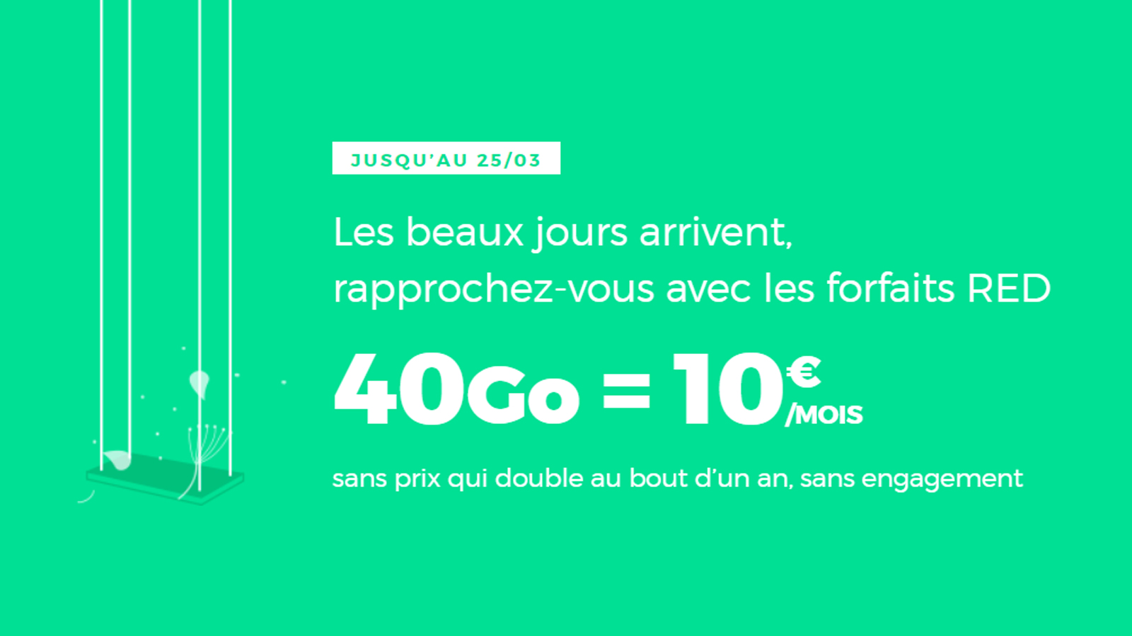 RED by SFR prolonge son offre 40 Go à 10€ par mois