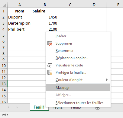 Tutoriel Excel : Comment masquer et démasquer des éléments