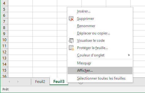 Tutoriel Excel : Comment masquer et démasquer des éléments
