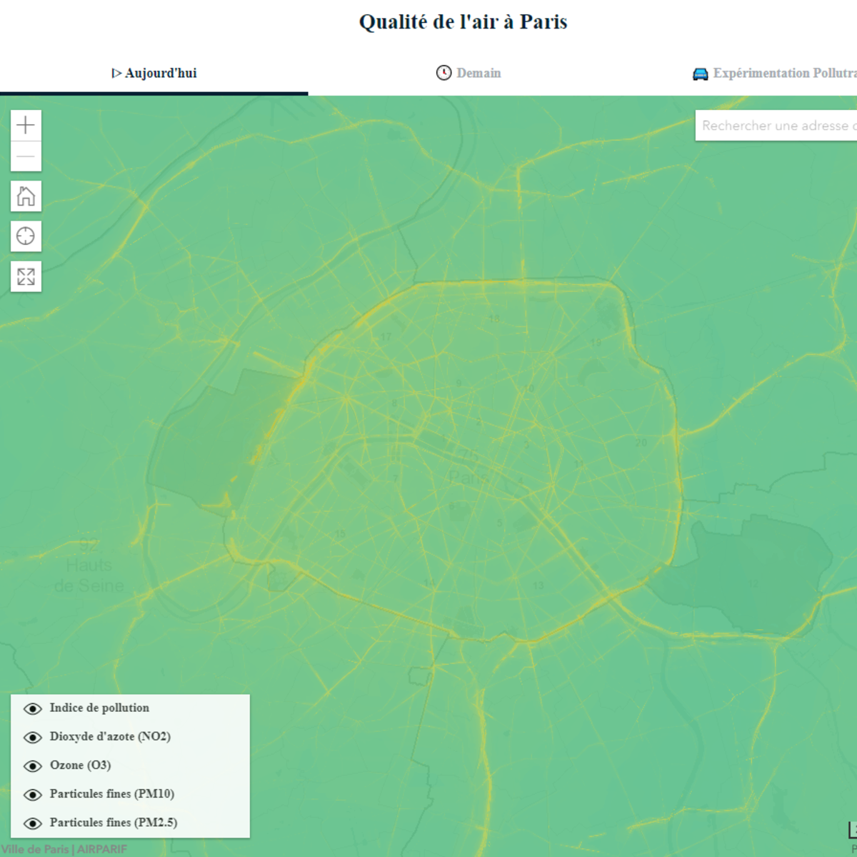 Pollution : une carte permet désormais de suivre l'état de la qualité ...
