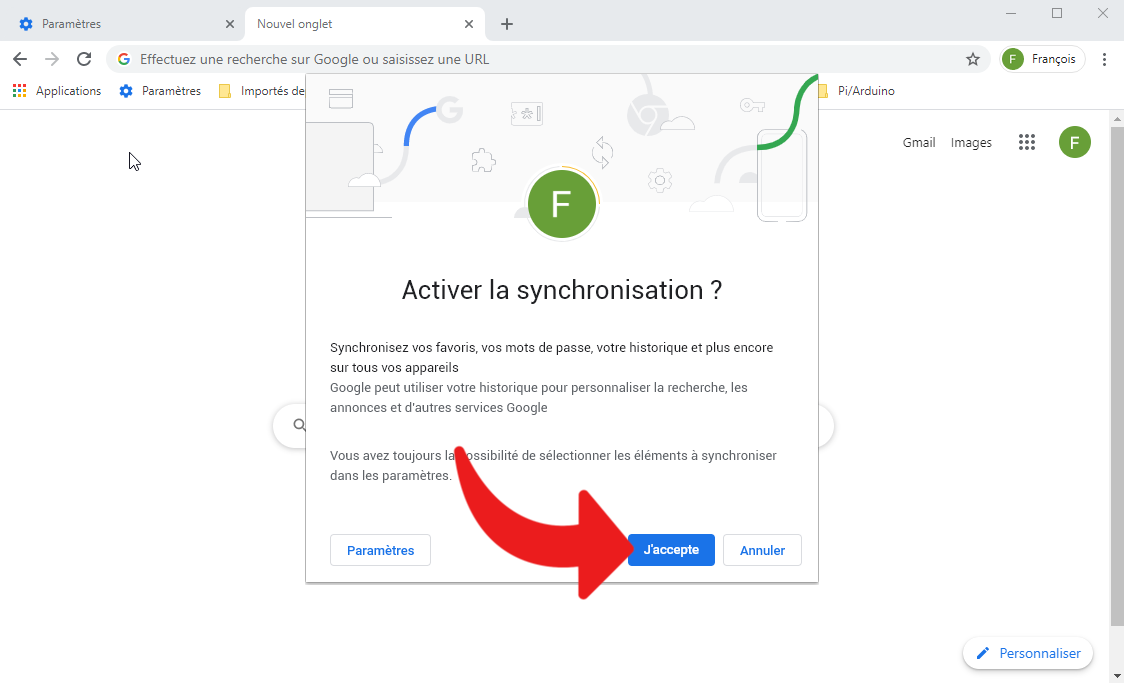 Comment connecter son compte Google à Google Chrome
