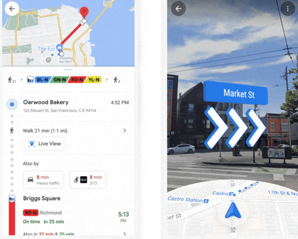 Google Maps Live View : la réalité augmentée pour un meilleur sens de l ...