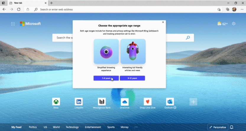 Microsoft Edge 90 est disponible en Mode Enfant