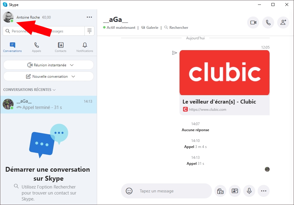 Comment modifier votre statut de connexion sur Skype