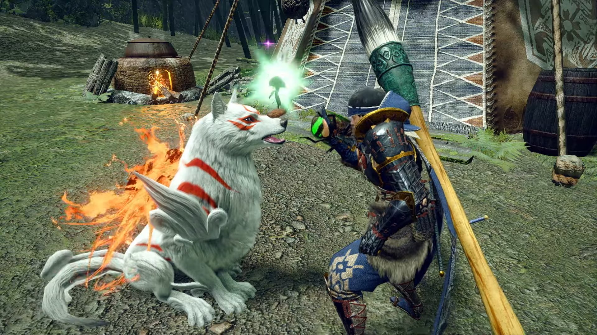 Monster Hunter Rise annonce son crossover avec Okami