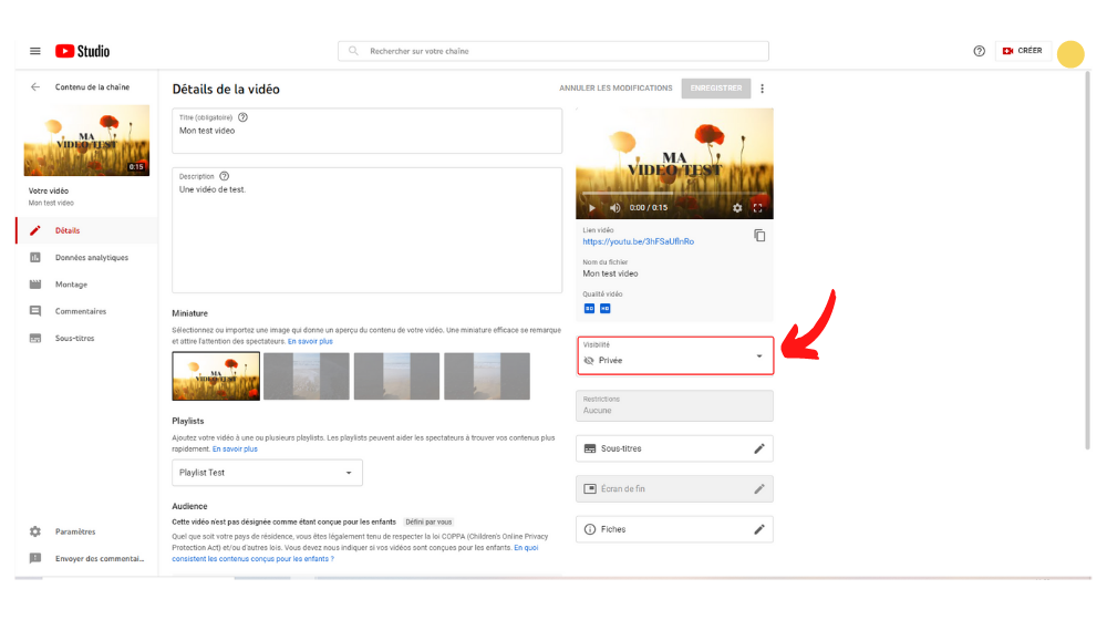 Comment rendre son profil YouTube privé