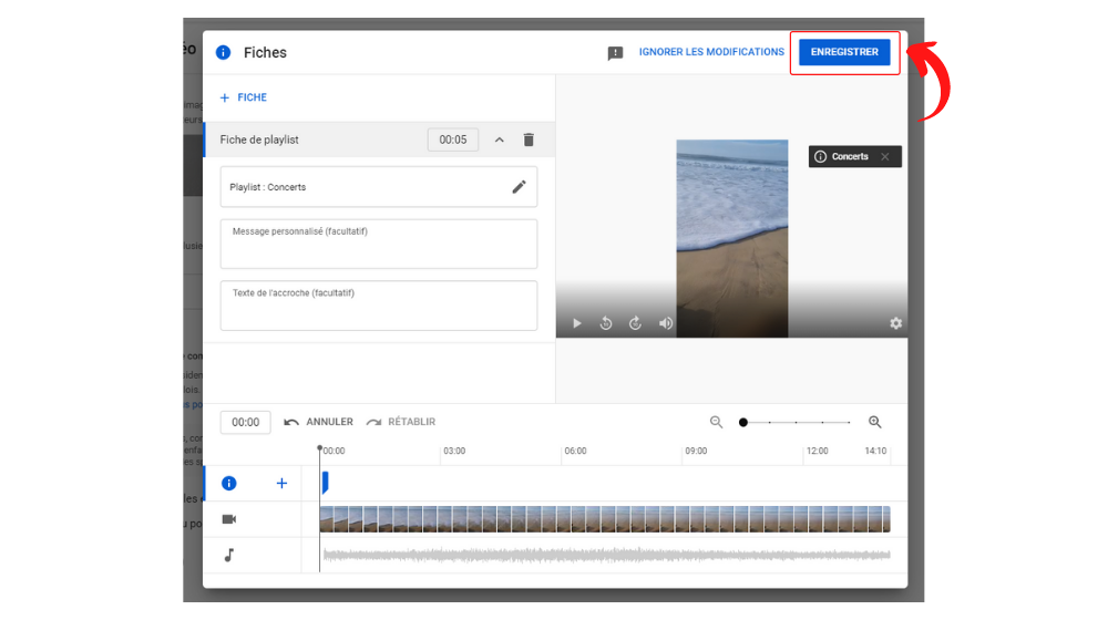 Comment ajouter une fiche à une vidéo YouTube