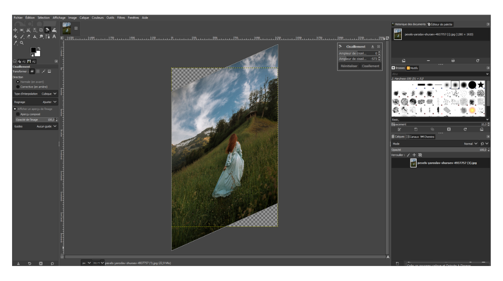 Comment utiliser les outils de transformation dans GIMP