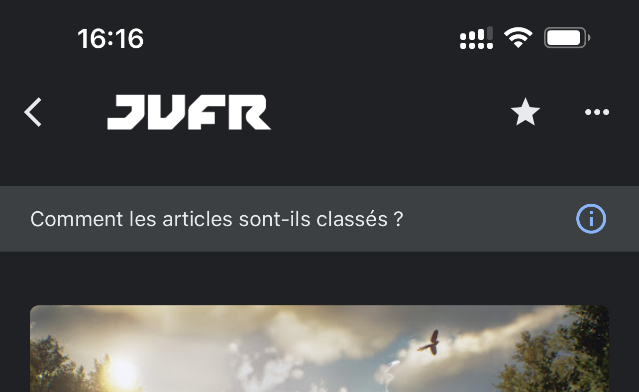 JVFR : suivez nous sur Google Actualités et via notre flux RSS