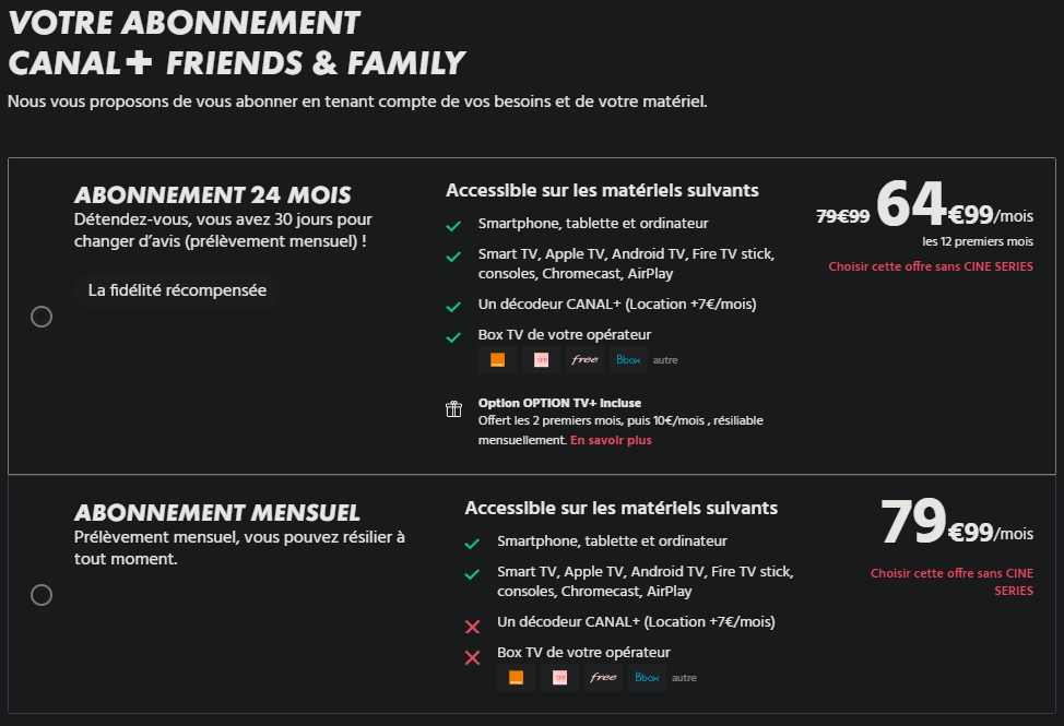 Canal+ Friends & Family : que vaut l'abonnement et à qui s'adresse-t-il