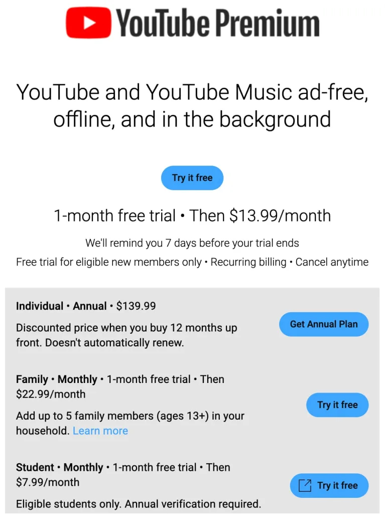 YouTube Premium, bientôt plus cher