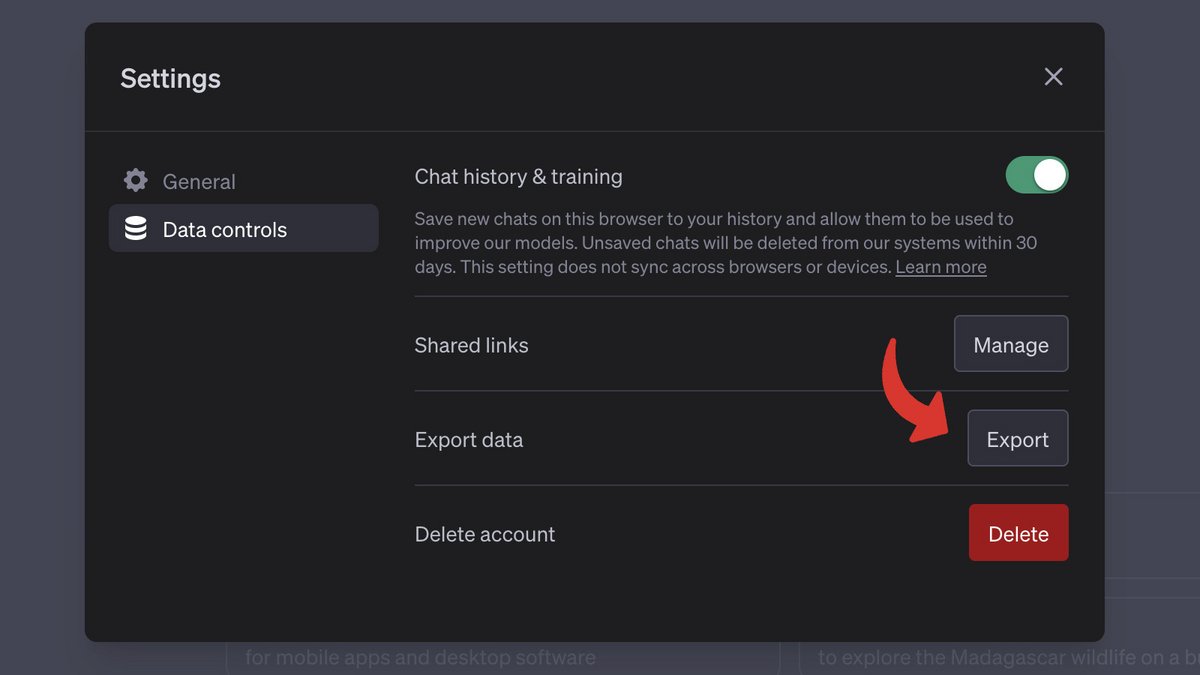 Export your conversations with ChatGPT - Techzle Export your conversations with ChatGPT - Techzle