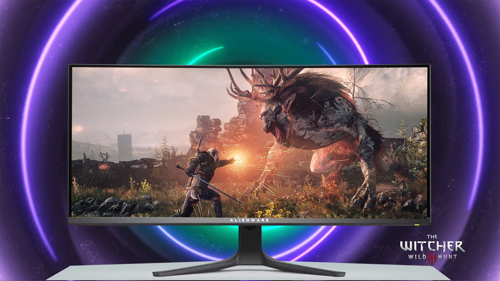 Jouez sur ce superbe écran gaming incurvé WQHD 34" 165 Hz Alienware à ...