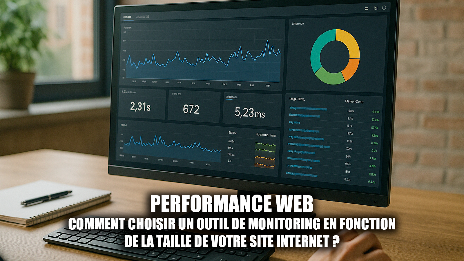 Hébergement et performance web : outil de monitoring selon taille du site